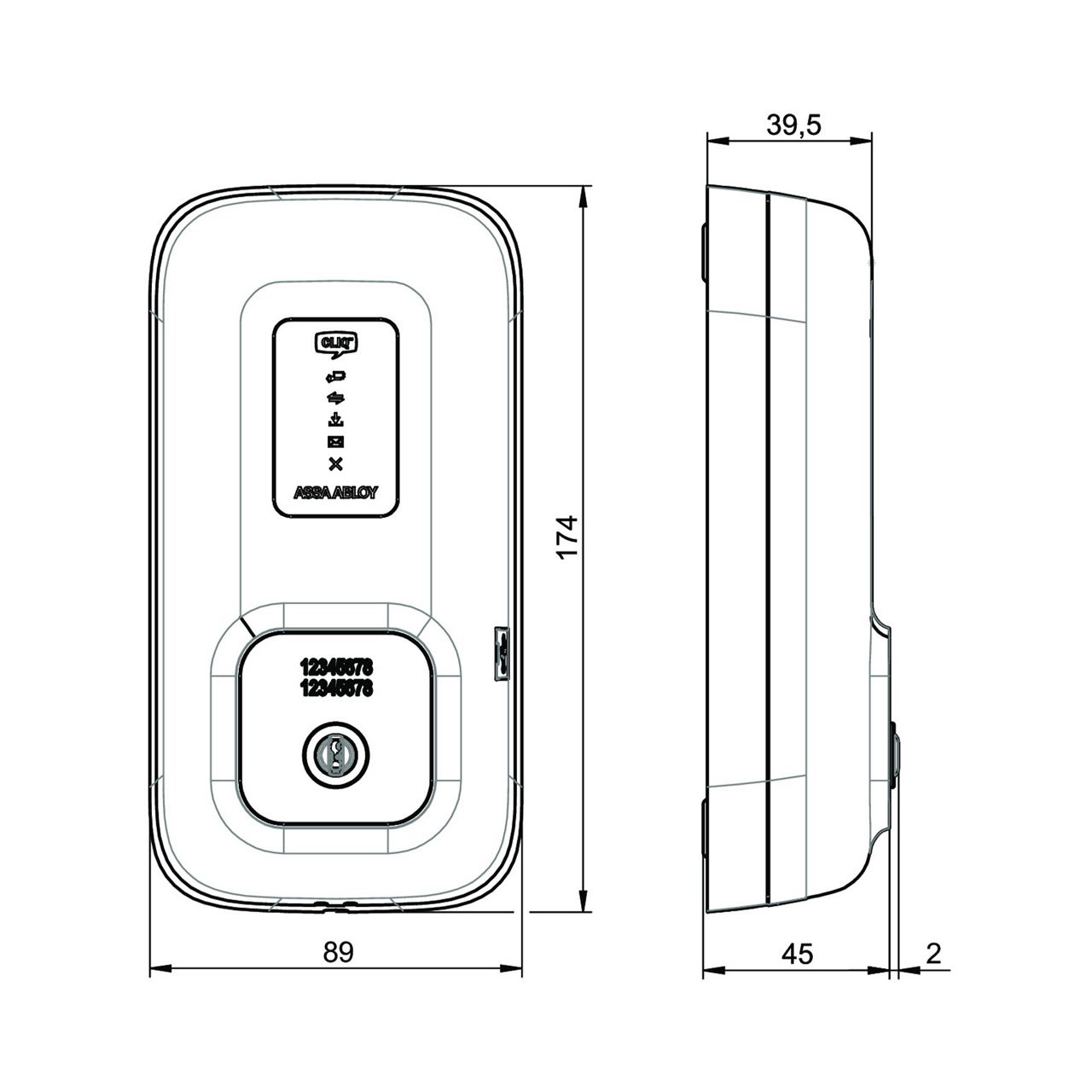 Wall programming device eCLIQ-Remote NR01 | ASSA ABLOY